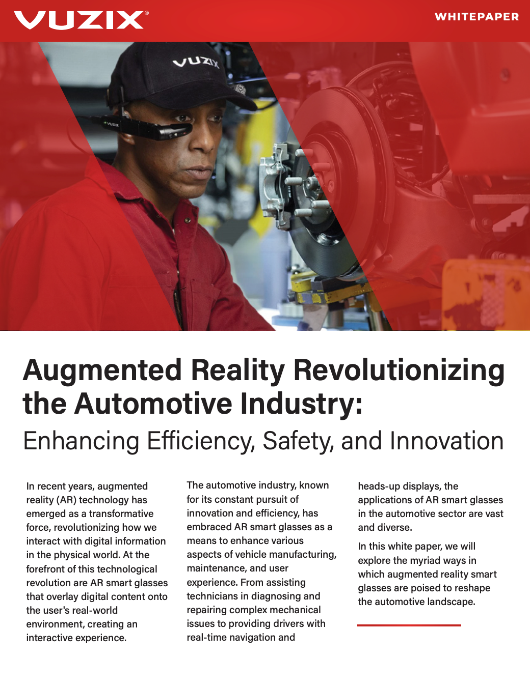 Augmented Reality Revolutionizing Automotive – Vuzix Corporation